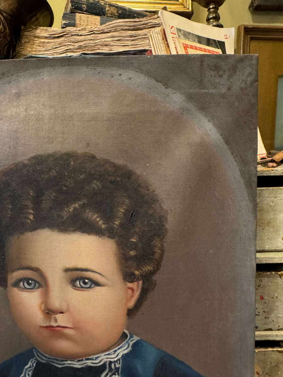 Antique French Portrait of a Little Boy – Monahan Papers