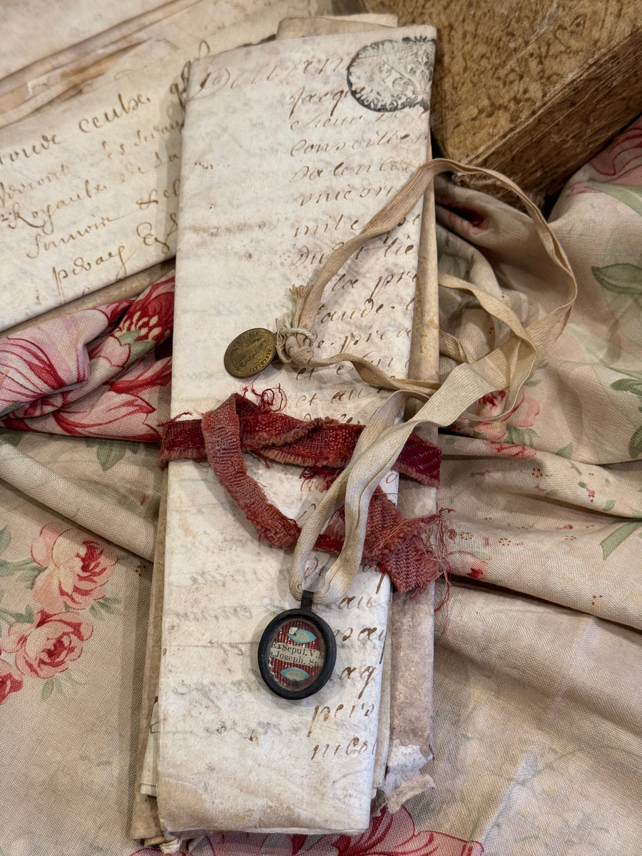 Antique Ex Sepul. V. M. s. Joseph. Sp Relic from France – Monahan Papers