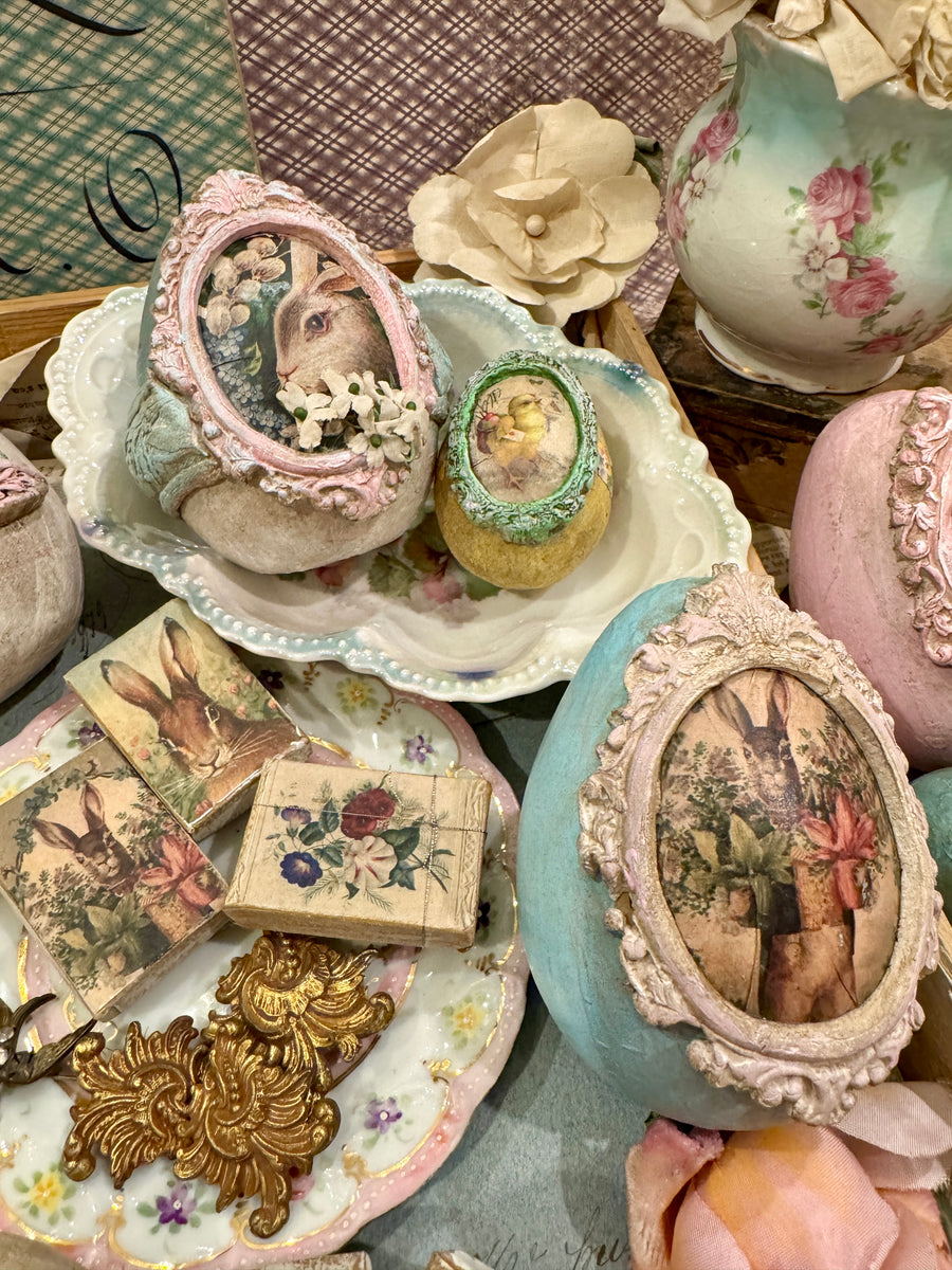 Large Paper Mache Eggs as seen in Victoria Magazine – Monahan Papers