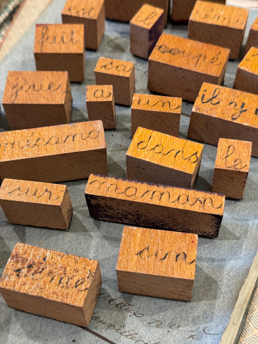 Vintage French Rubber Stamps - Set/25 – Monahan Papers