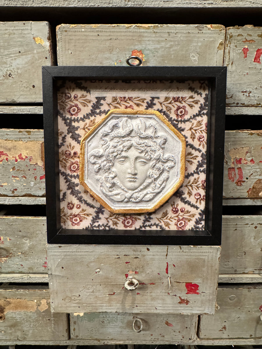 Hanging or Sitting Framed Medusa Intaglio – Monahan Papers