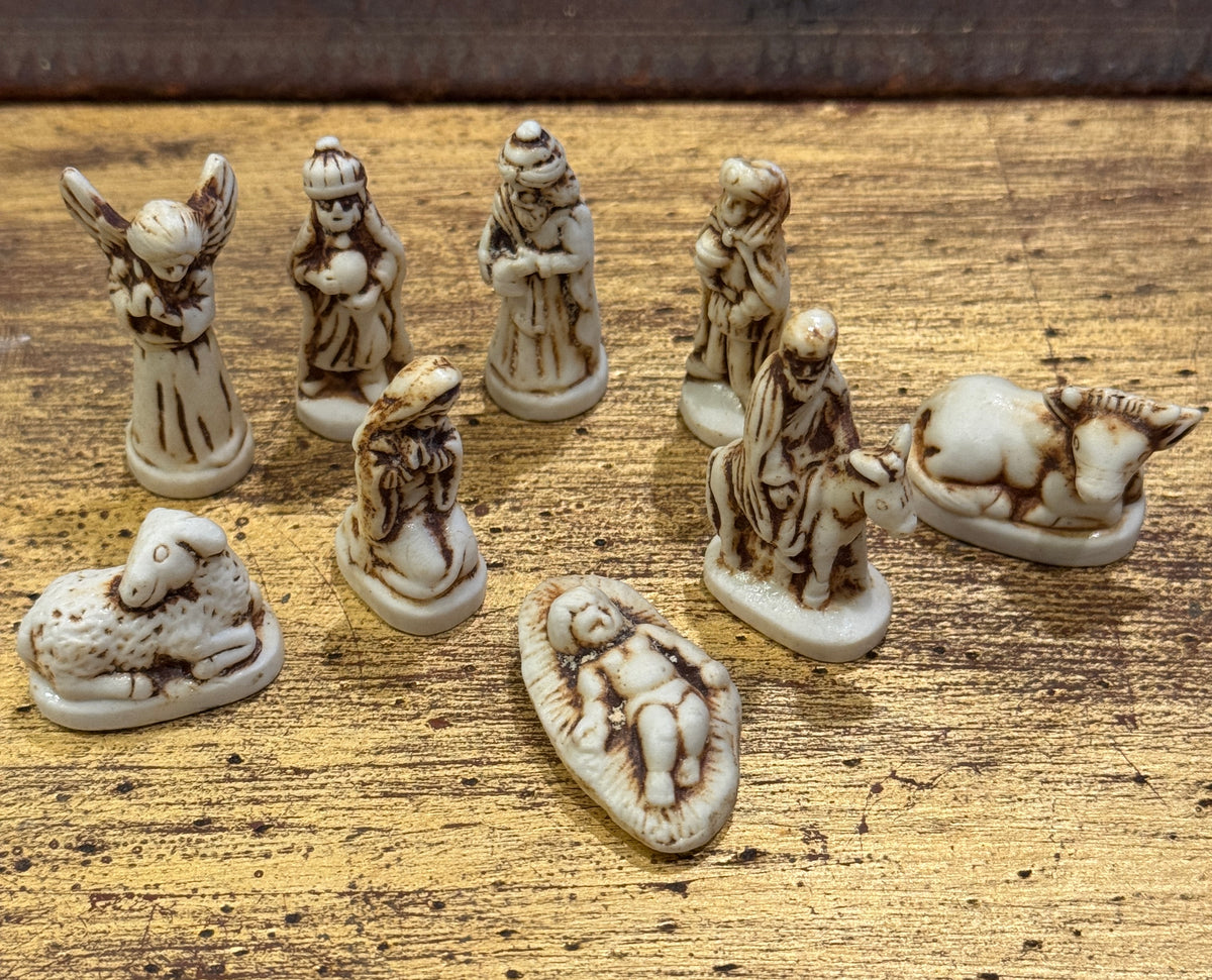 Antique French Nativity Santons from Marseille - Set/9 – Monahan Papers