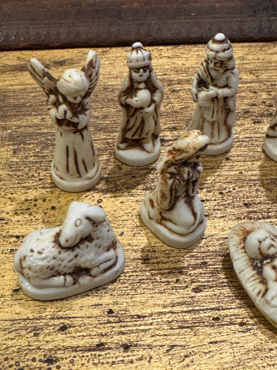 Antique French Nativity Santons from Marseille - Set/9 – Monahan Papers