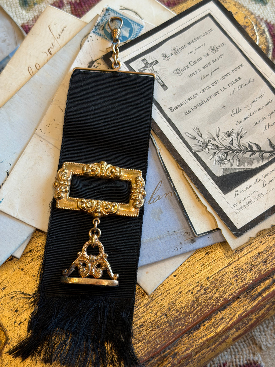 Antique Victorian Rolled Gold Carnelian Mourning Seal & Tassel ...