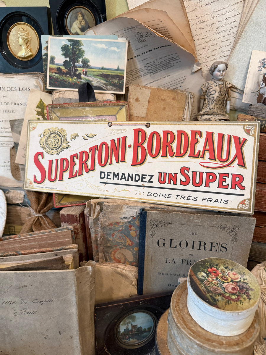 Antique French 1900s Superton Bordeaux Sign, Superton – Monahan Papers