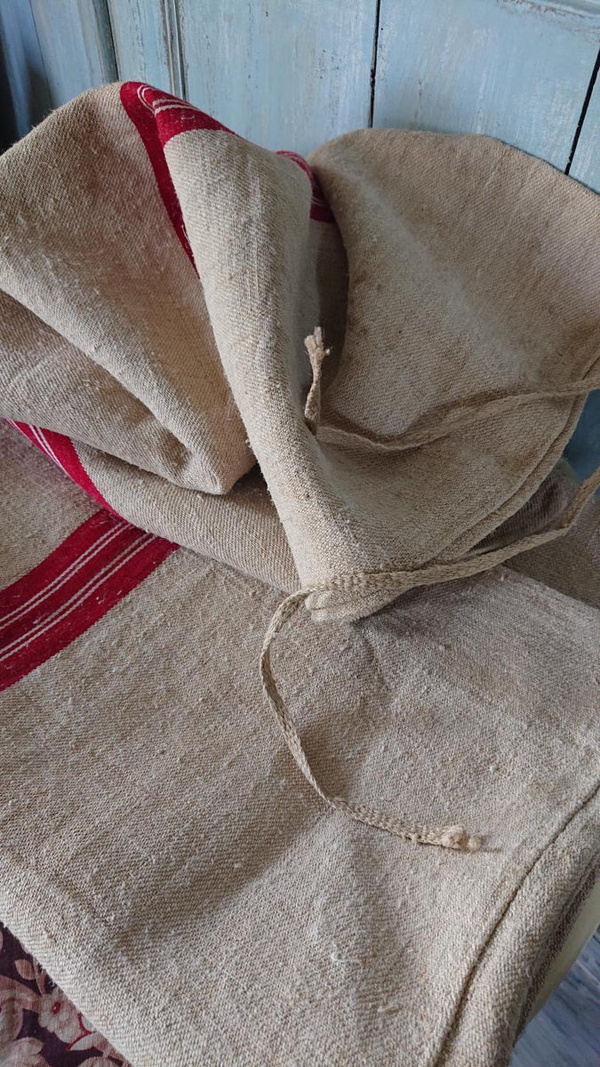 Antique 19th Century French Linen Striped Sacks – Monahan Papers
