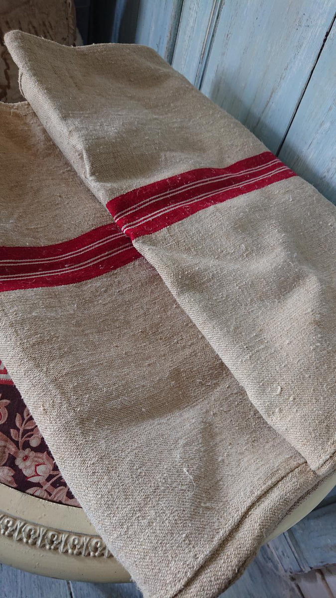 Antique 19th Century French Linen Striped Sacks – Monahan Papers