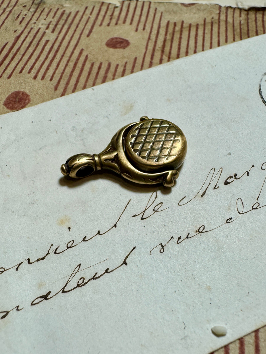 Antique Victorian Rolled Gold "FRIENDSHIP" Motto Seal – Monahan Papers