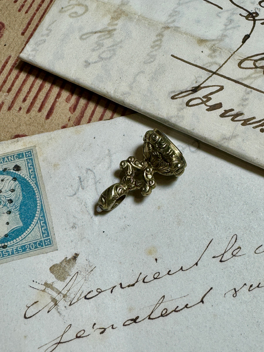 Georgian Family Crest Rolled Gold Agate Seal (1714 - 1830) – Monahan Papers