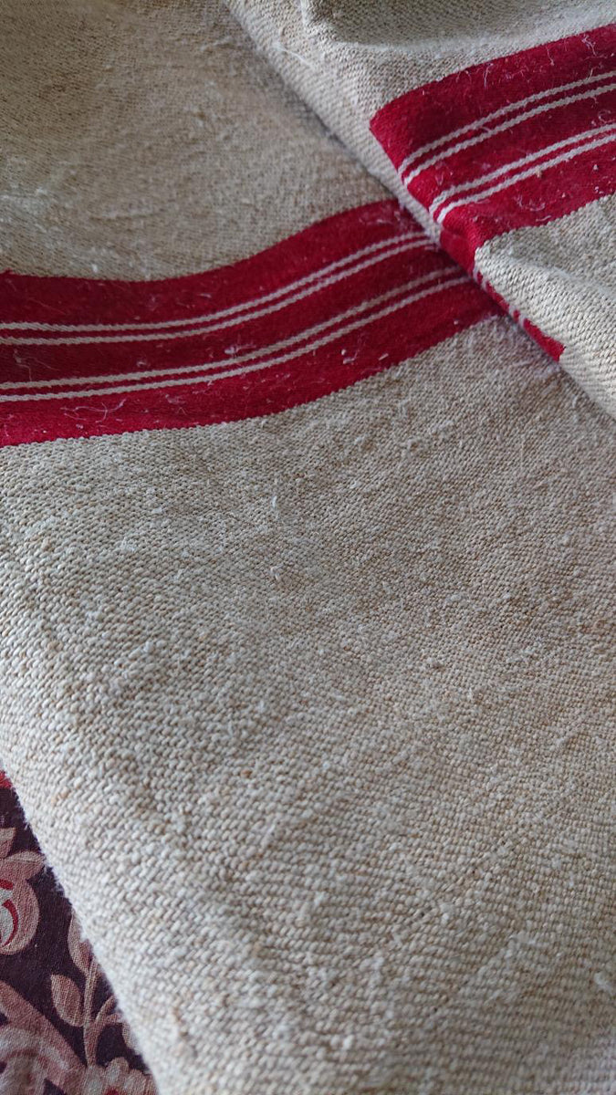 Antique 19th Century French Linen Striped Sacks – Monahan Papers