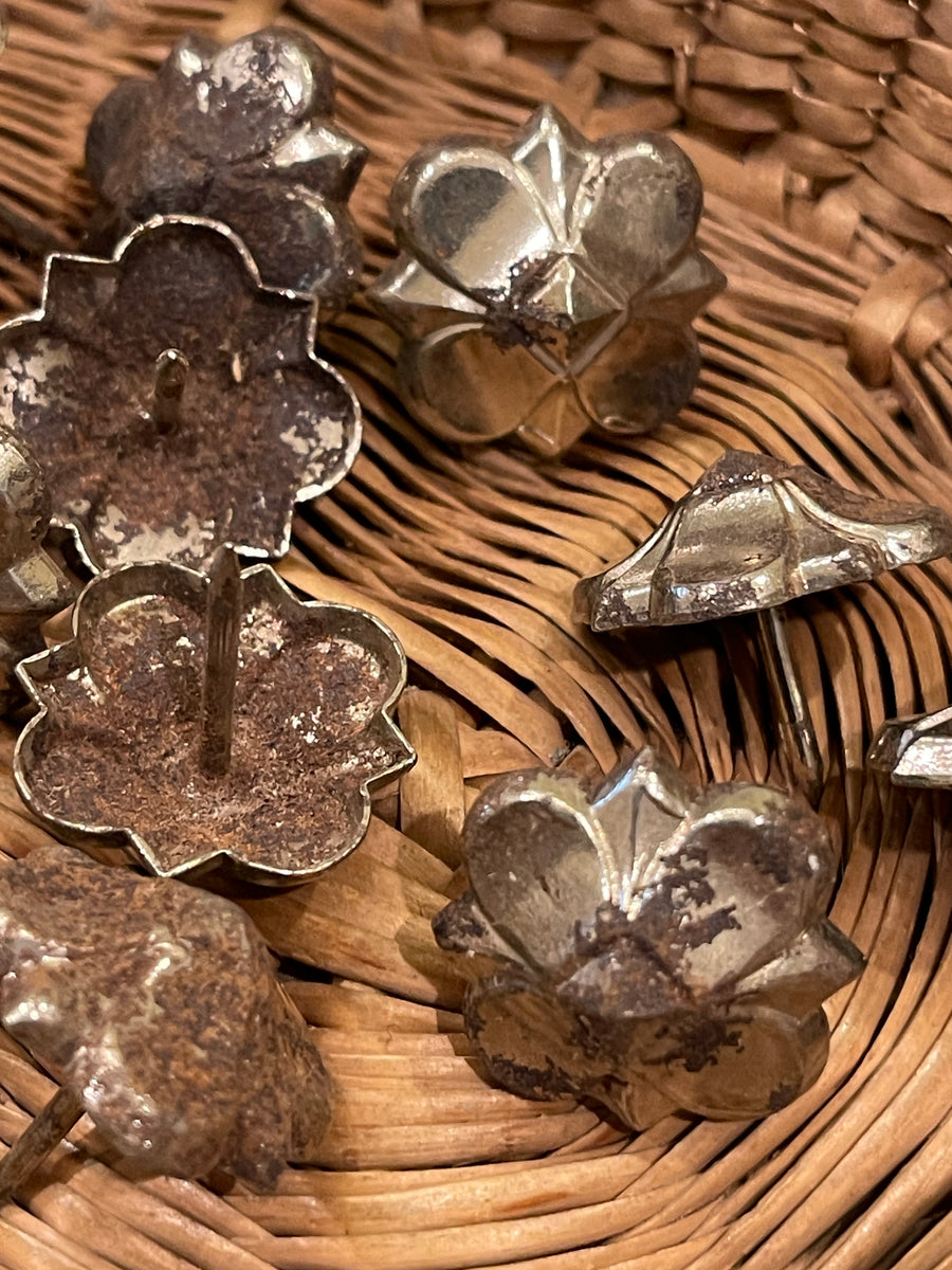 1800's Antique French flower Upholstery Tacks – Monahan Papers