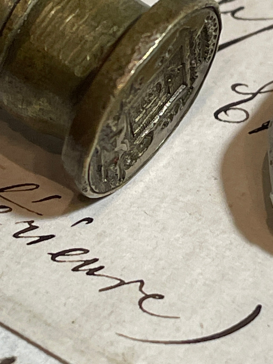 1700's Antique French Count Crown Coat of Arms Bronze Seal – Monahan Papers