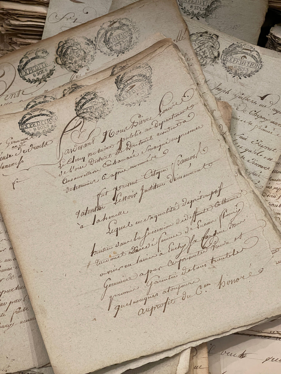 Antique French Ephemera – Monahan Papers