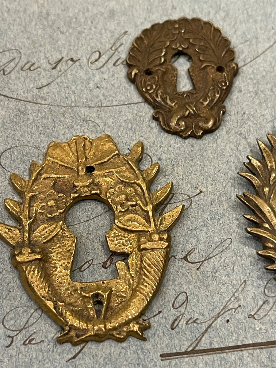 19th Century French Escutcheon Keyhole Covers - E – Monahan Papers
