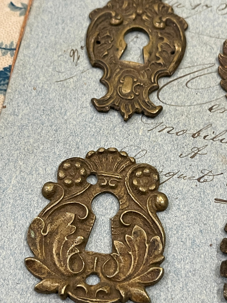 19th Century French Escutcheon Keyhole Covers - G – Monahan Papers