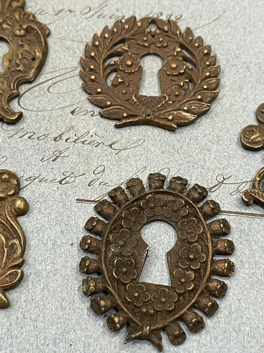 19th Century French Escutcheon Keyhole Covers - G – Monahan Papers
