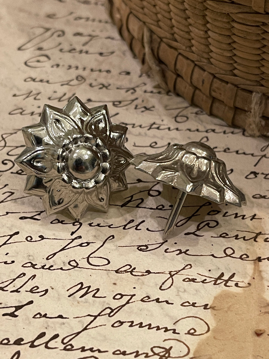 1800's Antique French Sunflower Upholstery Tacks – Monahan Papers