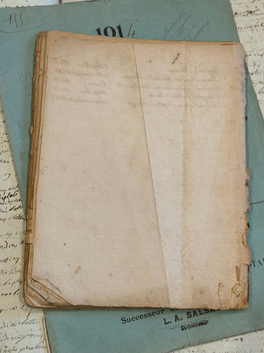 Antique 1880 Repertoire French Notebook – Monahan Papers