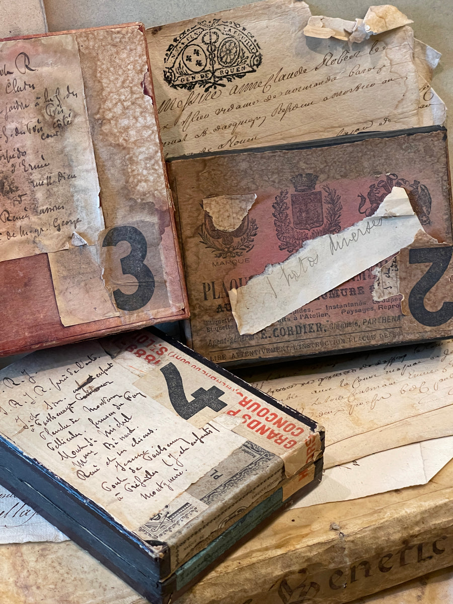 Original 1800's Antique French Paper Boxes – Monahan Papers