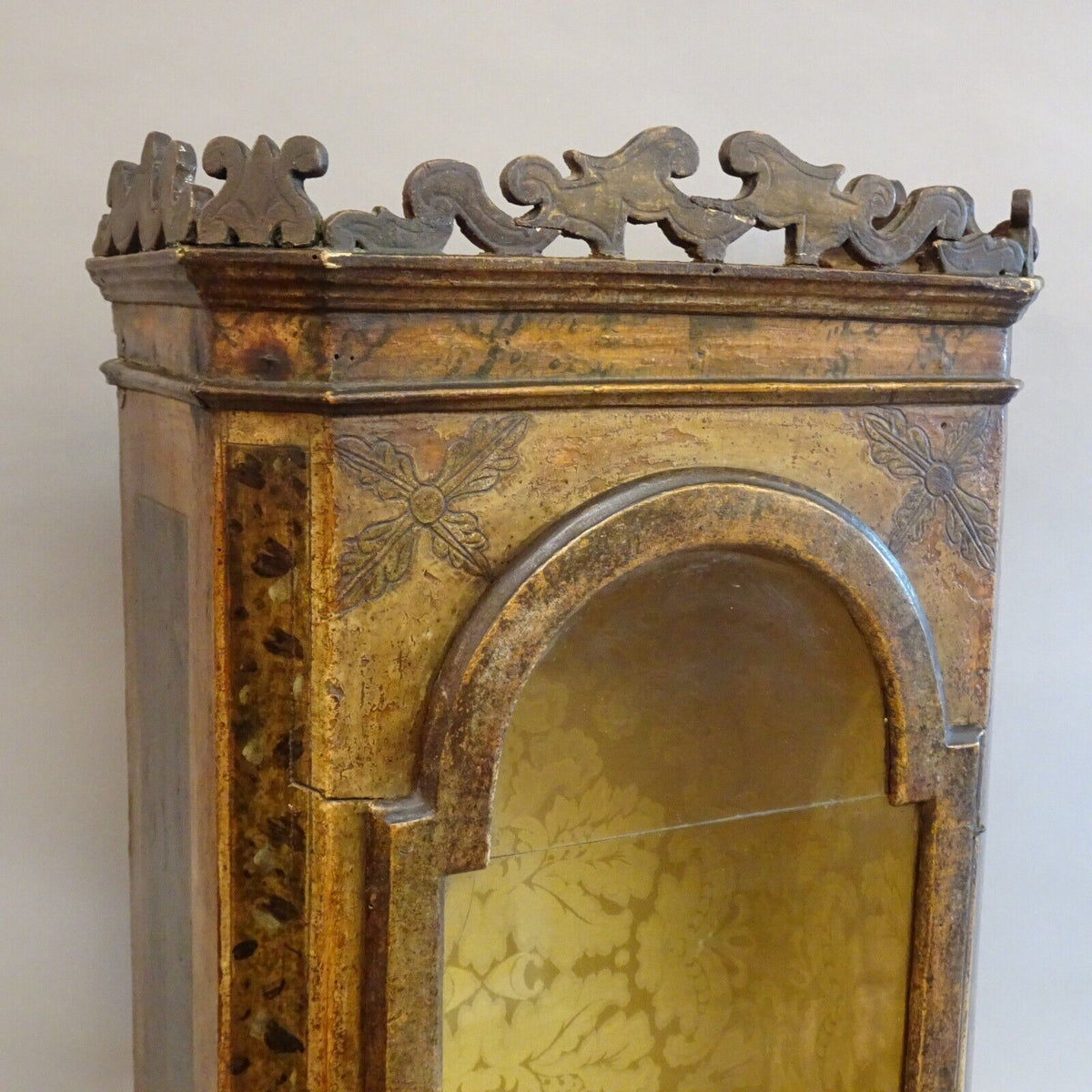RESERVED For EDEN - Early 1700's Italian Antique Niche Relic Cabinet ...