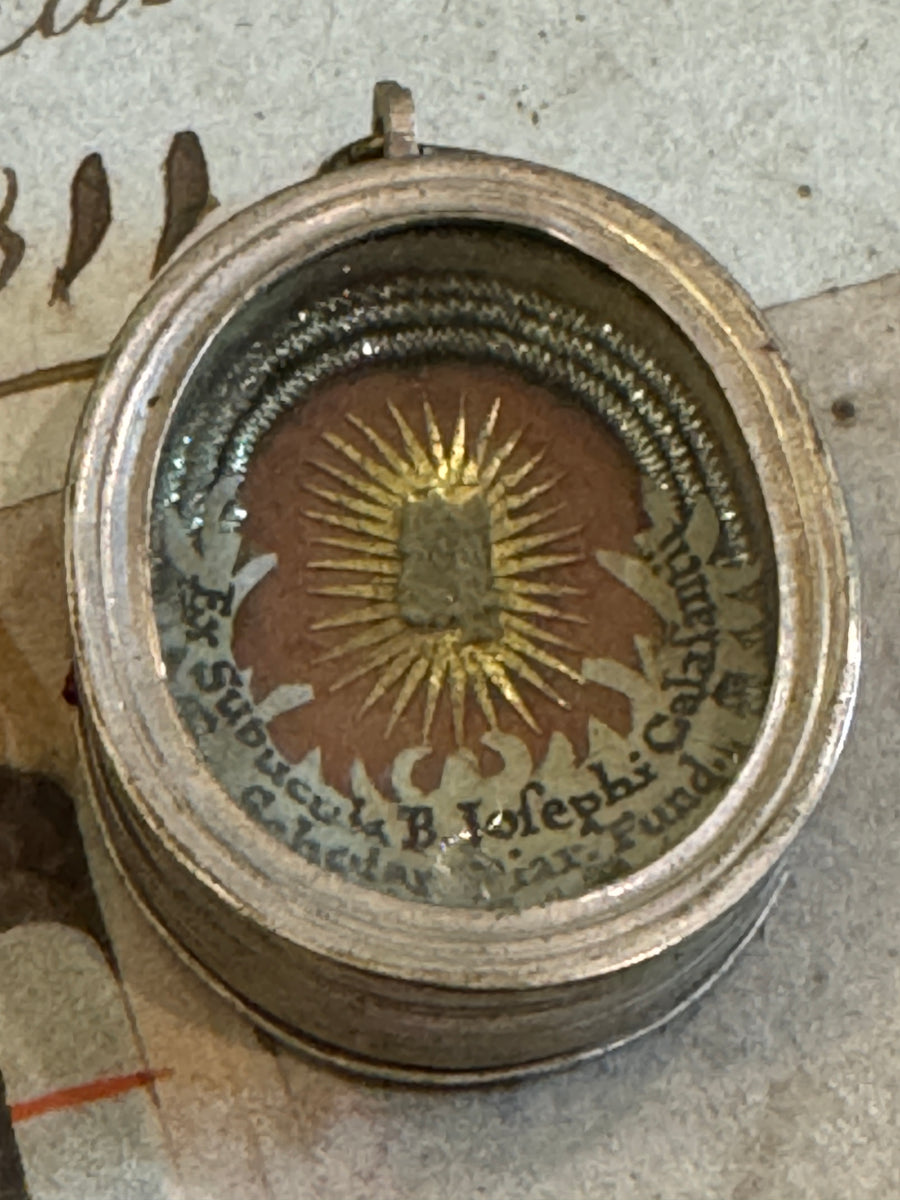 B. Josephi Calafantii 1800's Casket Seal Relic – Monahan Papers