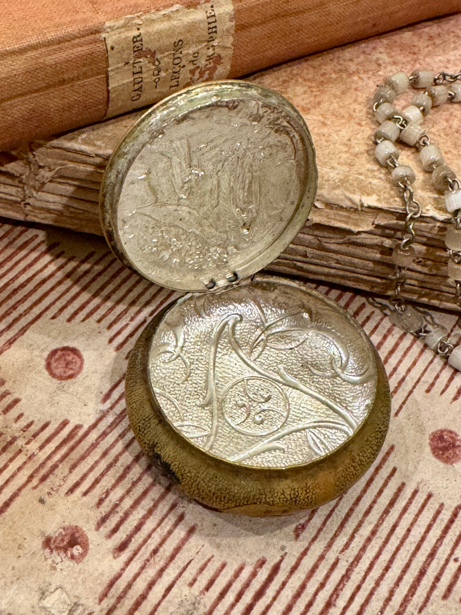 Antique French Lourdes Communion Box and Rosary – Monahan Papers