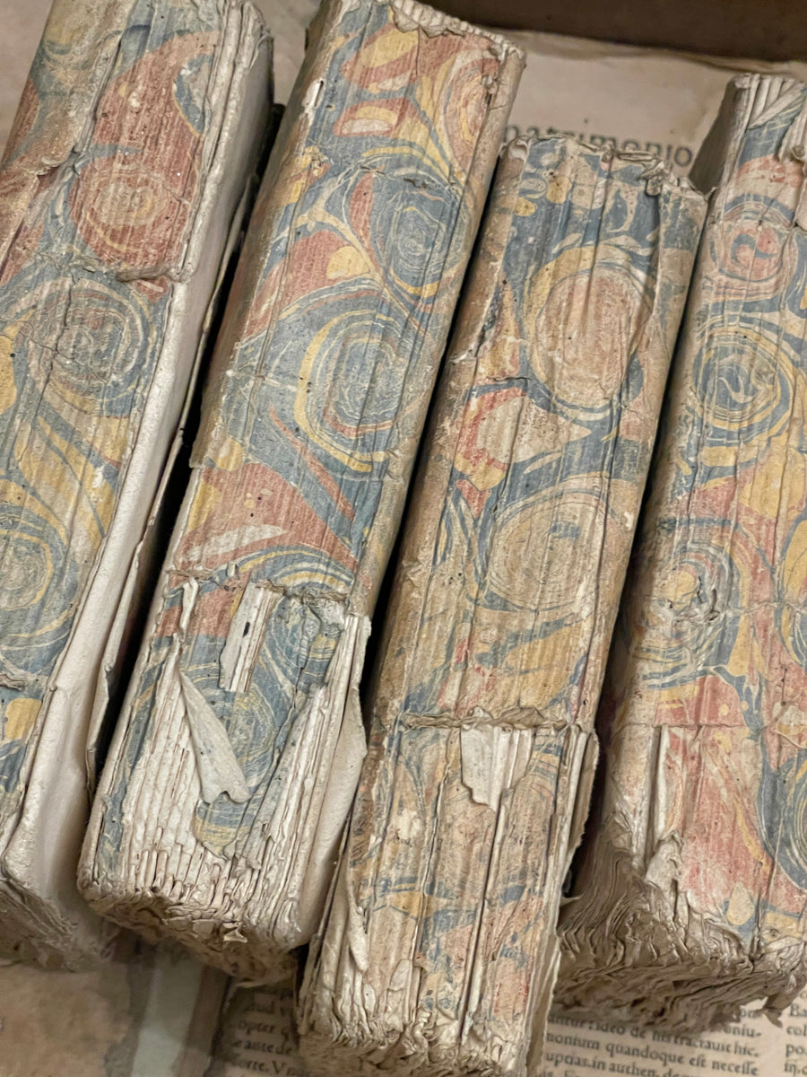1700s Marbled French Books – Monahan Papers