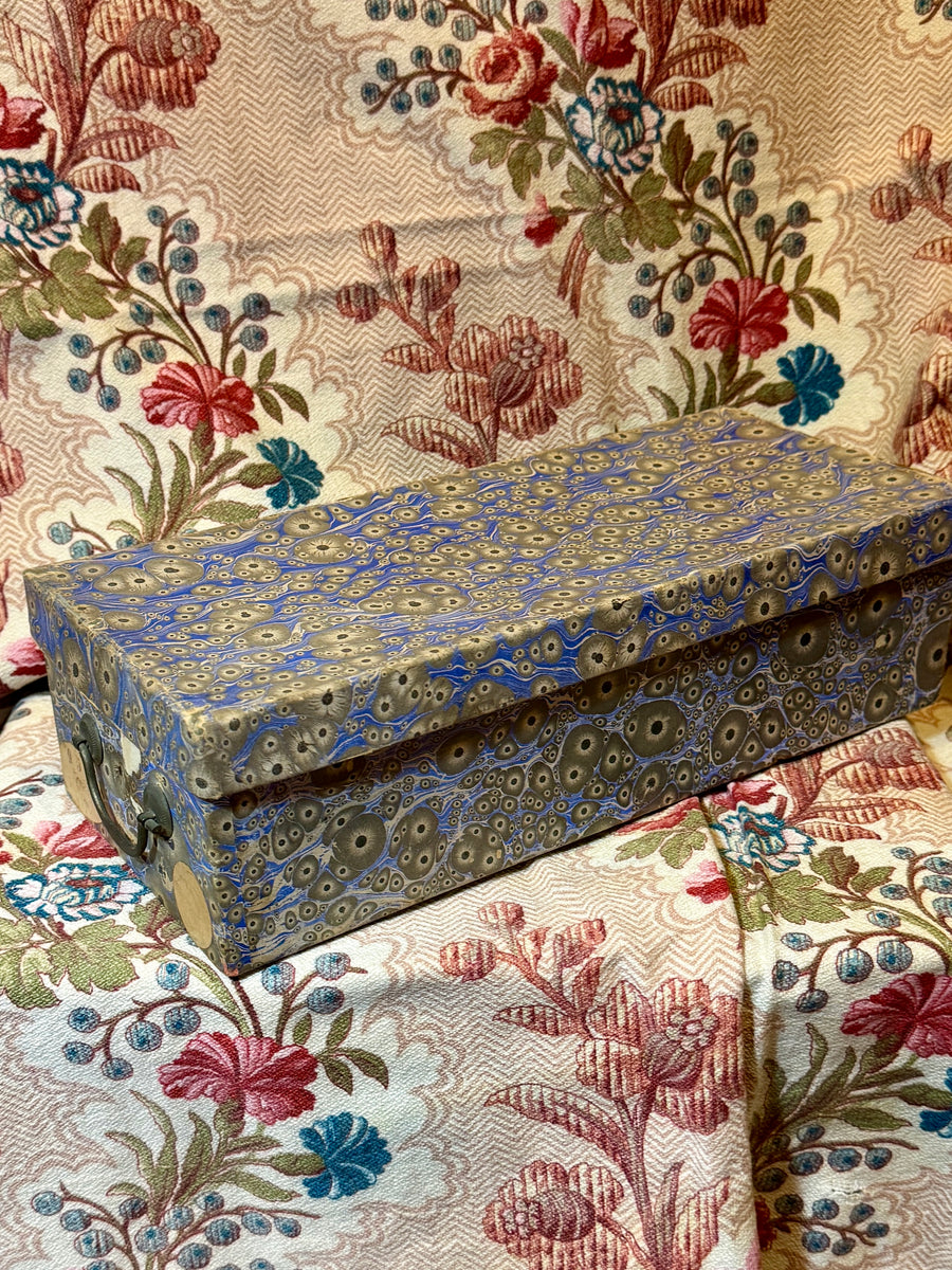 Antique French Marbled Paper Box – Monahan Papers