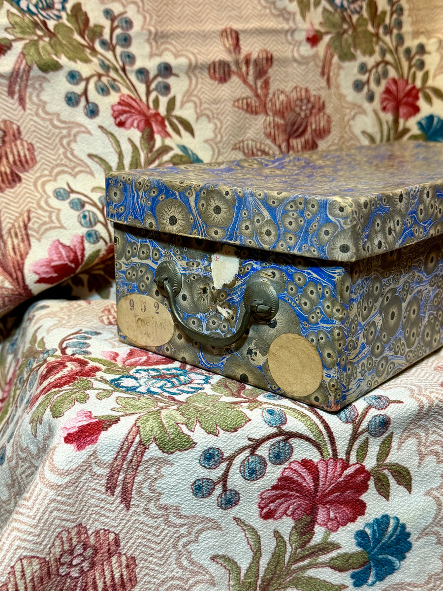 Antique French Marbled Paper Box – Monahan Papers