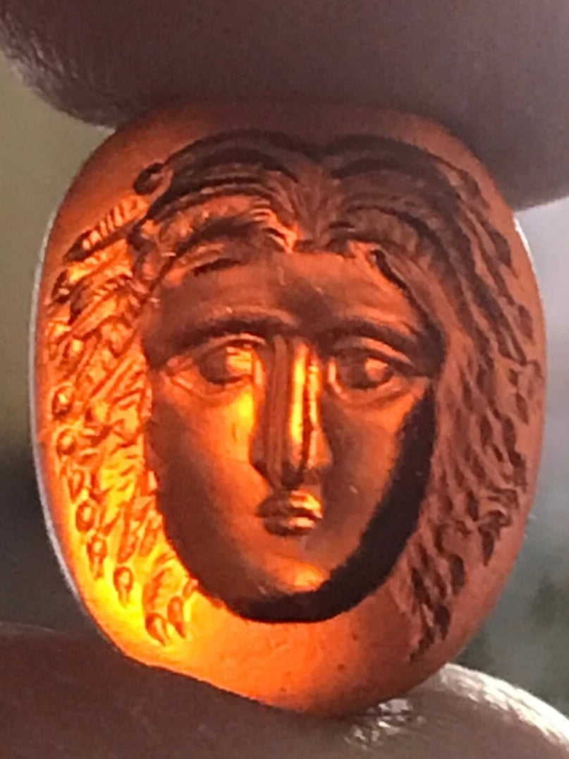 Grand Tour Intaglio Medusa Glass Seal – Monahan Papers