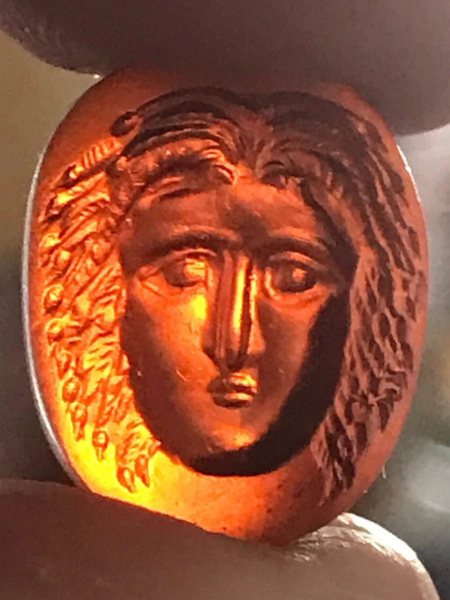 Grand Tour Intaglio Medusa Glass Seal – Monahan Papers