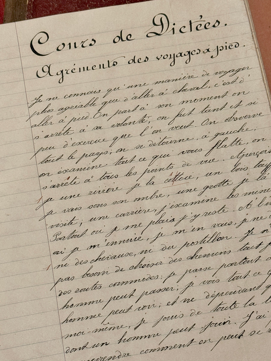 Antique French 1800s Notebook – Monahan Papers