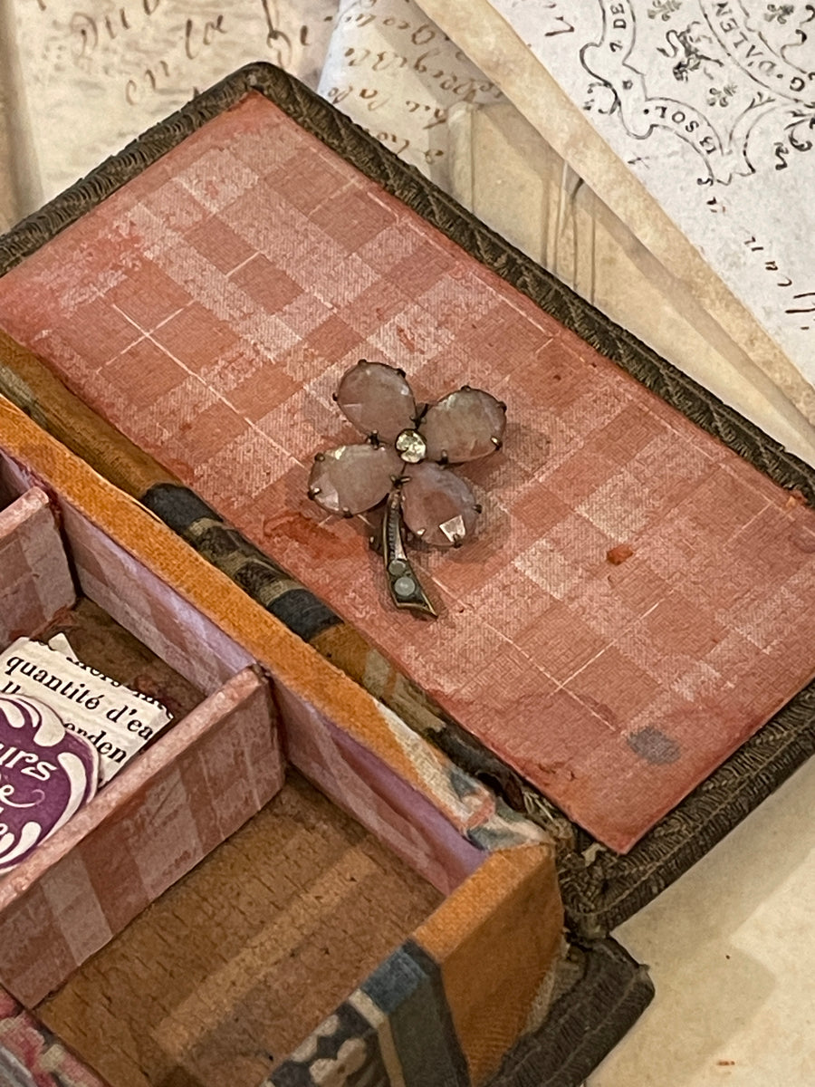 Vintage French Pink Clover Pin – Monahan Papers