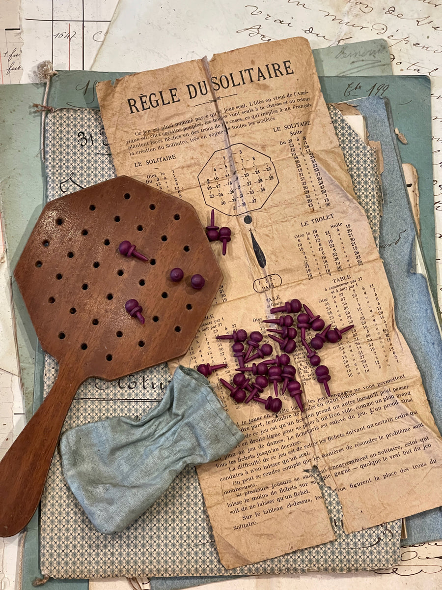 Antique French Solitaire Game – Monahan Papers