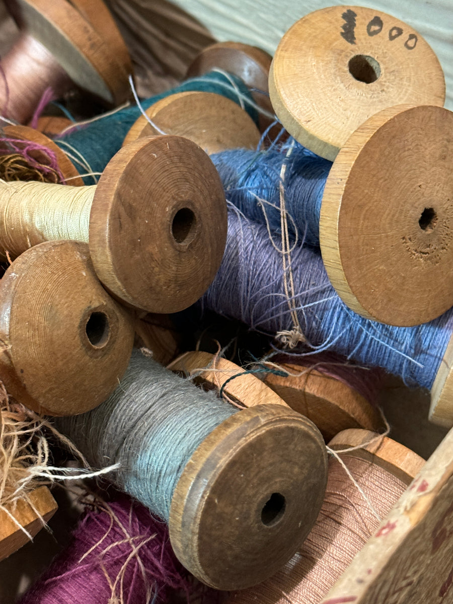 Antique French Wooden Bobbin/Spools – Monahan Papers