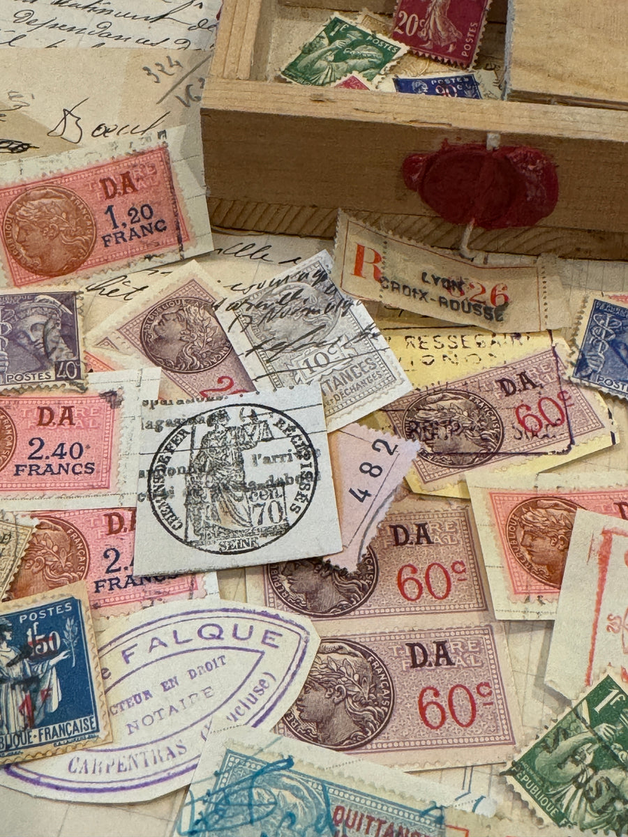 Assorted Stamps in a French Box – Monahan Papers