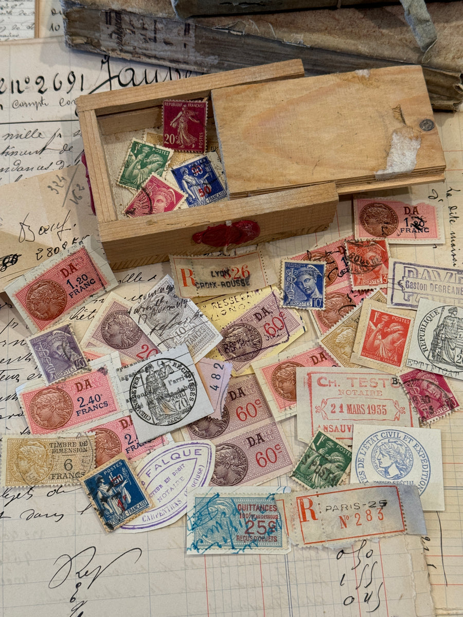 Assorted Stamps in a French Box – Monahan Papers