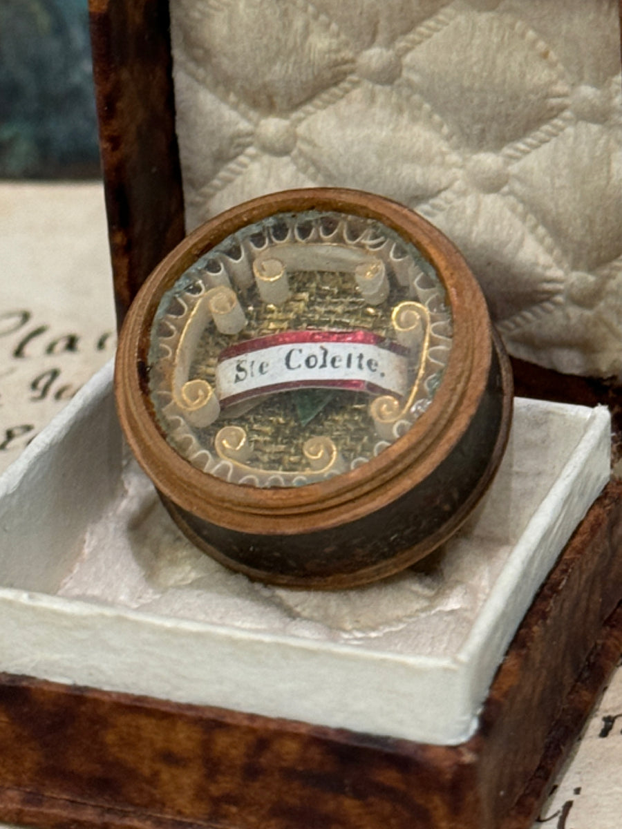 1800's Antique French Traveling Relic of Saint Colette – Monahan Papers