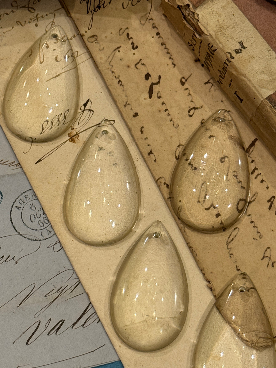Antique French Crystal Tear Drop Prisms – Monahan Papers