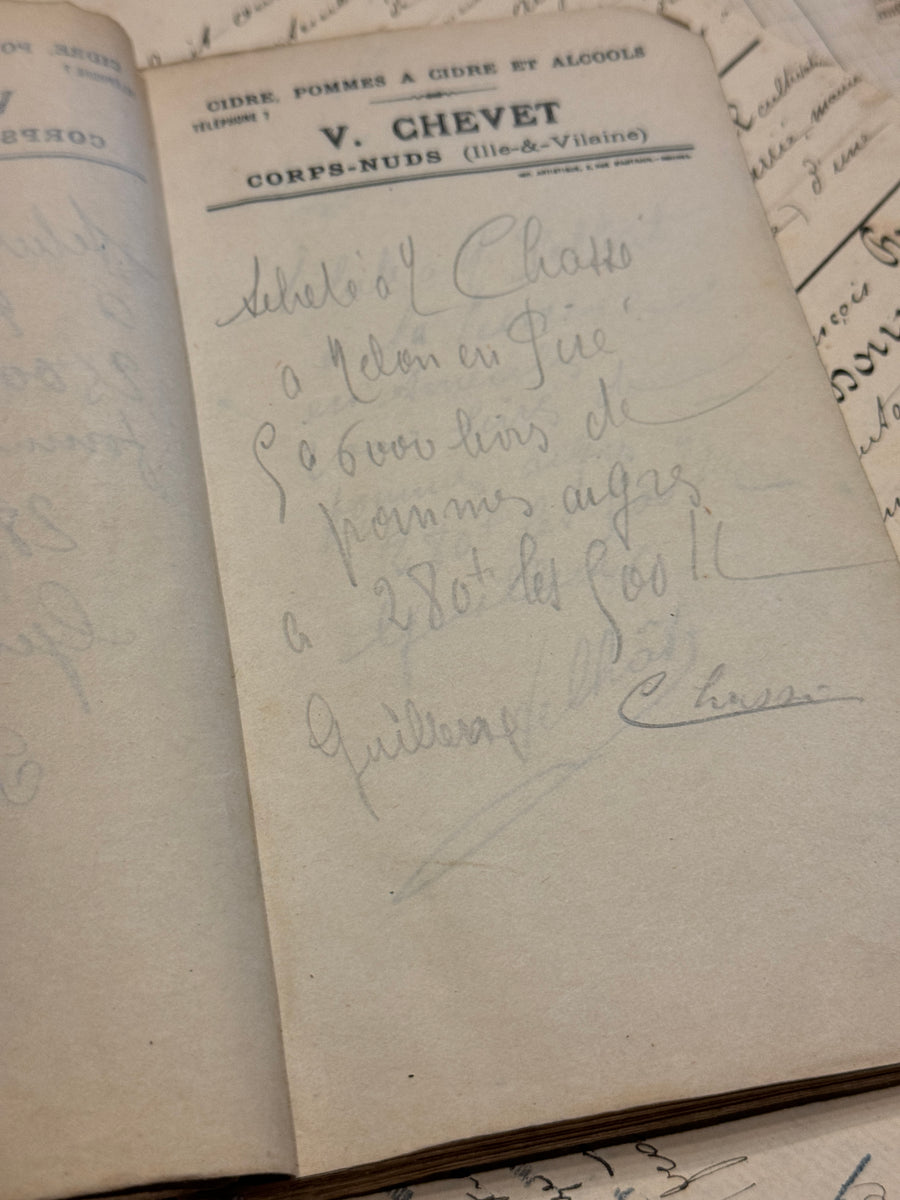 Vintage 1930's French Marbled Notebook – Monahan Papers