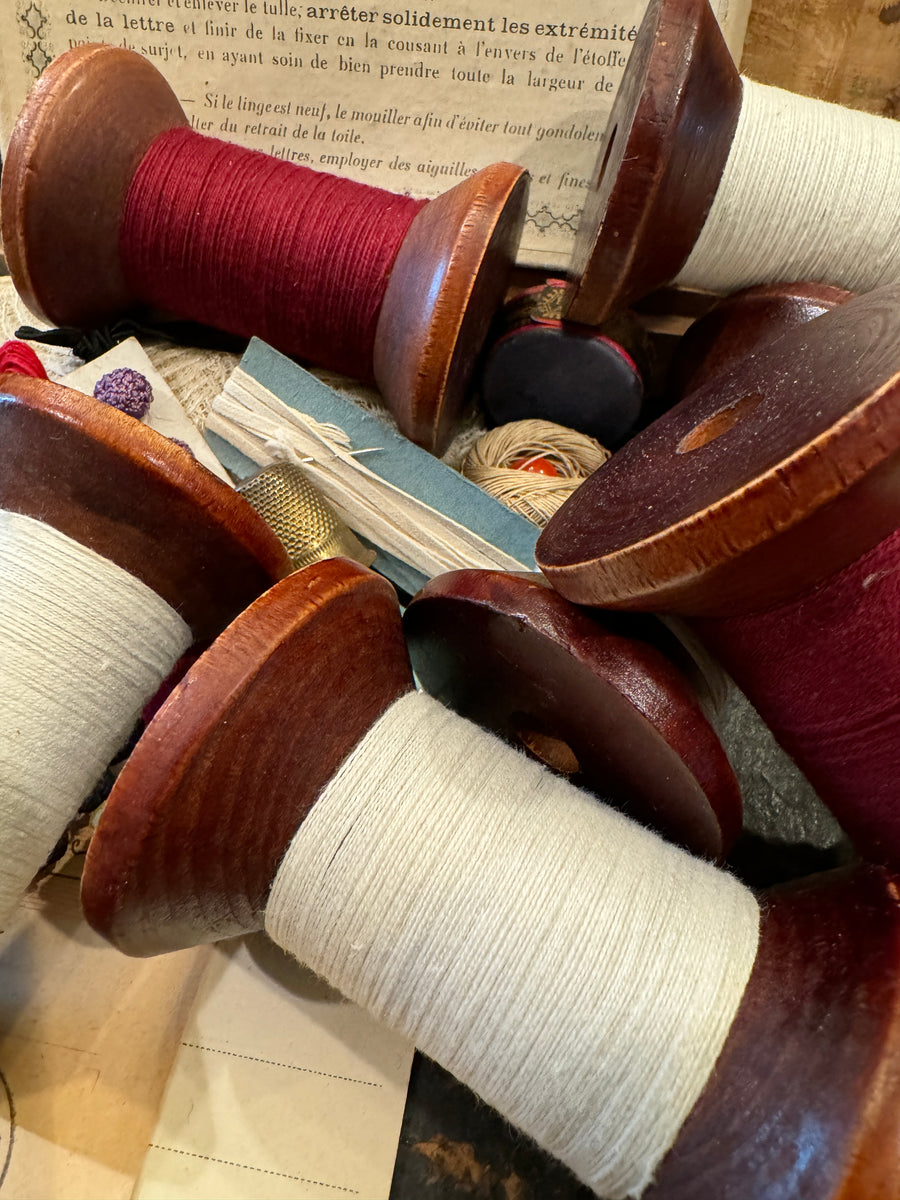 Set of 6 Wooden Spools – Monahan Papers