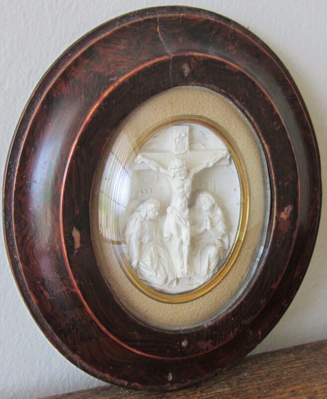 1800's French Religious Icon of Jesus on the Cross – Monahan Papers