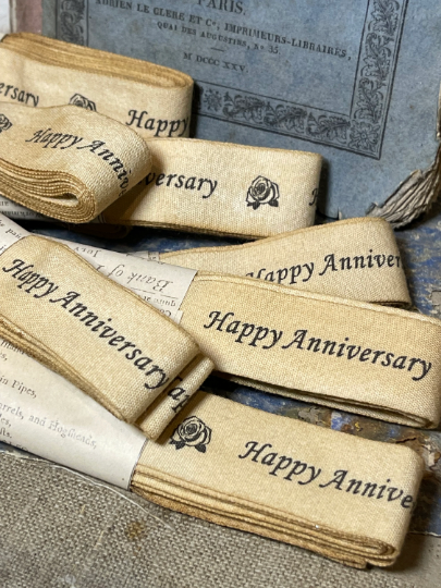 Happy Anniversary Ribbon – Monahan Papers