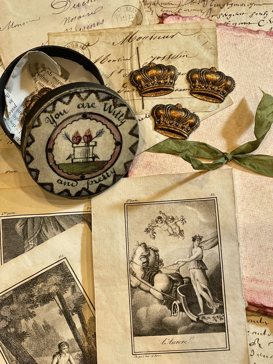 3" English Style Paper Mache Round Boxes – Monahan Papers