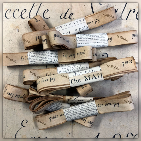 Peace, Love, Joy Ribbon – Monahan Papers