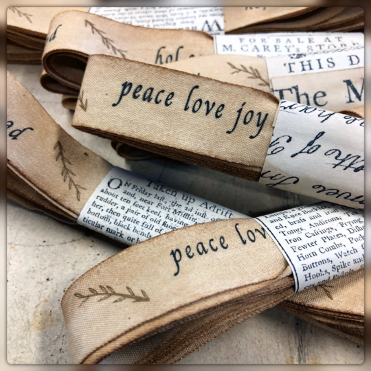 Peace, Love, Joy Ribbon – Monahan Papers