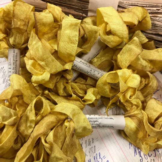 Distressed Aged Sunny Side Up Ribbon Approximately 5 yards – Monahan Papers