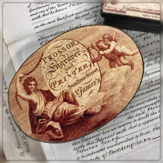 English Engraver and Milliner's Paper Mache Boxes – Monahan Papers