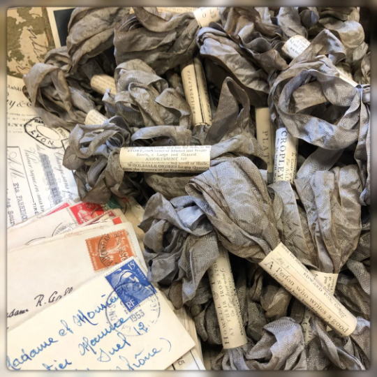 Distressed Aged Steel Ribbon Approximately 5 yards – Monahan Papers