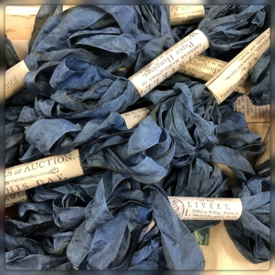 Distressed Aged Williamsburg Ribbon Approximately 5 yards – Monahan Papers